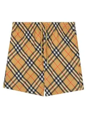 Burberry Costume Da Bagno Con Stampa Check - Multicolor