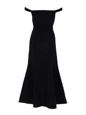 SELF-PORTRAIT Boucle Midi Dress