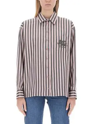 Etro Shirt With Logo - Pink