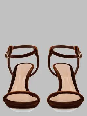 GIANVITO ROSSI Mayfair Velvet Sandals