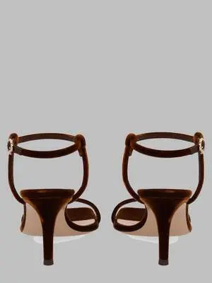 GIANVITO ROSSI Mayfair Velvet Sandals