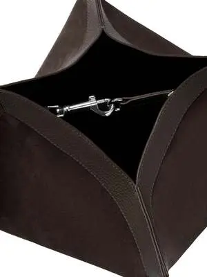 Yuzefi Leather Tote Bag - Brown
