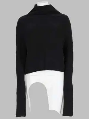 Rick Owens RICK OWENS Maglia LS Crater Long Sleeve Knit Black