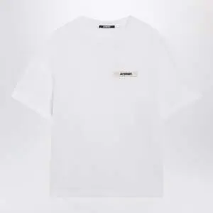 Jacquemus T-shirt With Grosgrain Logo - White