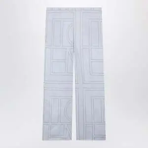 TOTEME Light Monogram Cotton-blend Pajama Trousers