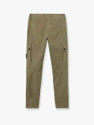 Stone Island Cotton Blend Cargo Trousers - Multicolor