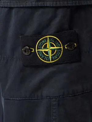 Stone Island Cotton Blend Cargo Trousers - Multicolor