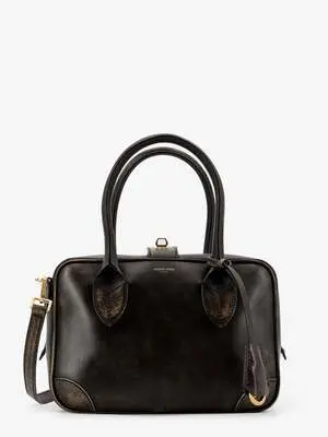 GOLDEN GOOSE Vita Vintage Leather Crossbody Bag - Black