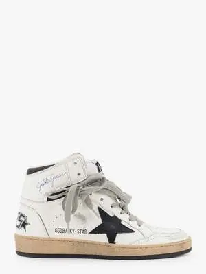GOLDEN GOOSE Sky Star Leather High-top Sneakers - Multicolor