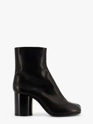 MAISON MARGIELA Leather Tabi Boots - Black