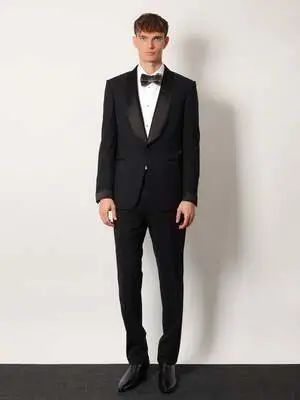 TOM FORD Stretch Virgin Wool Tuxedo With Satin Profiles