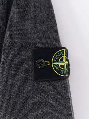 Stone Island Virgin Wool Blend High Neck Sweater - Multicolor