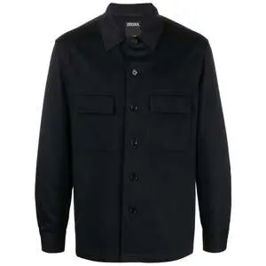 Zegna Jackets Shirt Jackets - Blue