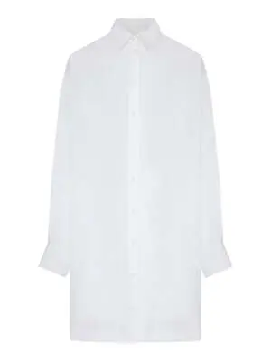 Loewe Lightweight Cotton Poplin Bat Sleeve Dress