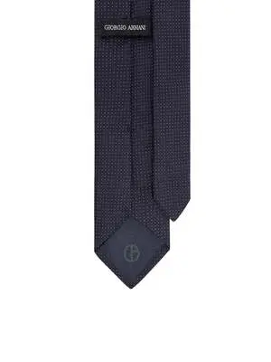 Giorgio Armani Jacquard Silk Tie - Blue