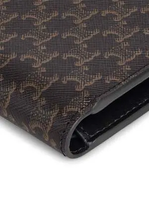 Celine Bi-fold Wallet In Triomphe Canvas
