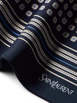 Saint Laurent Silk Twill Lavallière Scarf