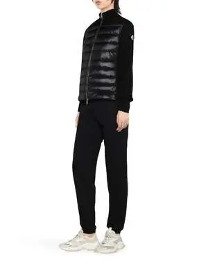 Moncler Wool Padded Cardigan With Zip
