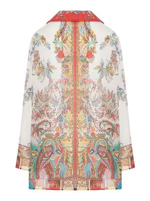Etro Silk Shirt Printed With Paisley Pattern