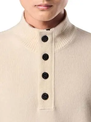 Stone Island Regular Fit Lambswool Sweater - Cream