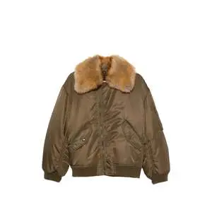Saint Laurent Jackets Puffer Jackets - Green