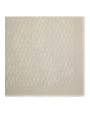 Fendi Wool, Silk And Cashmere Shawl