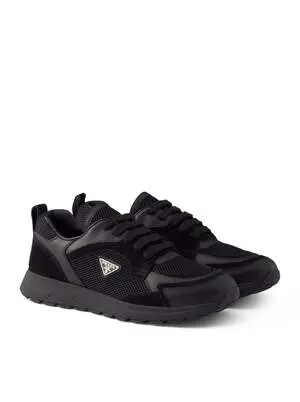 Prada Prax Sneakers In Leather And Fabric