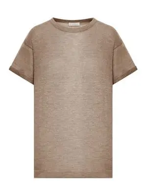 Brunello Cucinelli Lightweight Cashmere And Silk Sweater With Lurex Inserts - Multicolor