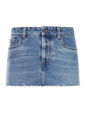 Miu Miu Denim Mini Skirt - Multicolor