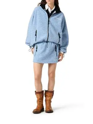 Miu Miu Vichy Fleece Sweatshirt