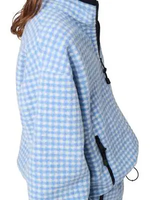 Miu Miu Vichy Fleece Sweatshirt
