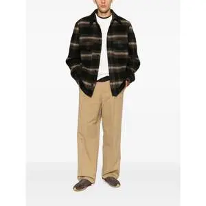 Isabel Marant Étoile Checked Spread Collar Long Sleeve Jacket - Brown