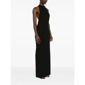 Cult Gaia Sleeveless Open Back Floor-length Dress - Black