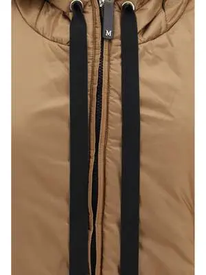 Max Mara Hooded Padded Vest - Brown