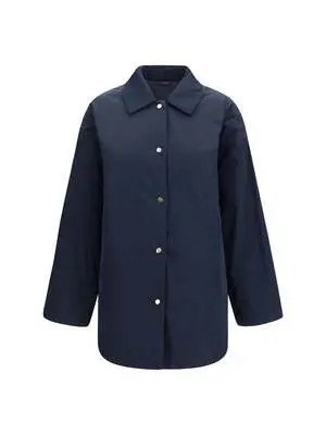 Max Mara Reversible Padded Jacket In Radzmir And Water Repellent Canvas - Blue