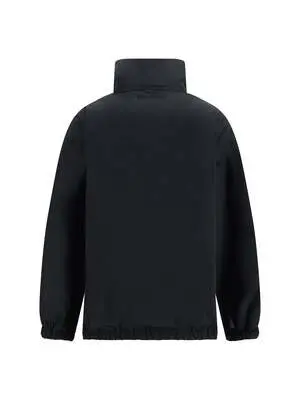 Max Mara Reversible Padded Bomber In Radzmir And Water Repellent Canvas - Black