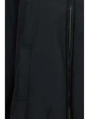 Max Mara Reversible Padded Bomber In Radzmir And Water Repellent Canvas - Black