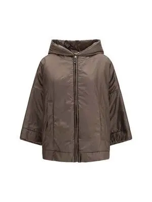 Max Mara The Cube Hooded Padded Jacket - Brown