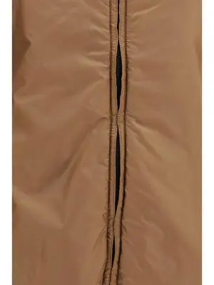 Max Mara Hooded Padded Jacket In Water-repellent Canvas - Cream