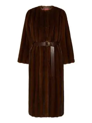 Max Mara Long Textured Coat - Multicolor