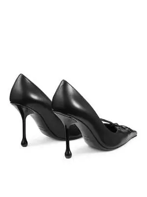 JIMMY CHOO Scarlett 95 Nappa Pumps - Black