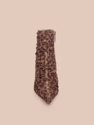 L'Agence Fulton Mesh Bootie - Leopard Mesh