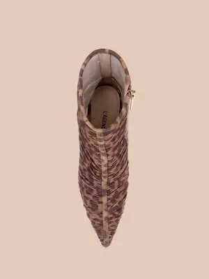 L'Agence Fulton Mesh Bootie - Leopard Mesh