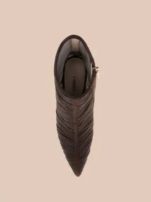 L'Agence Fulton Mesh Bootie - Chocolate Mesh