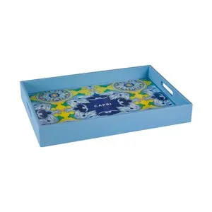 MOKAVIT Blue / Yellow Capri Tray
