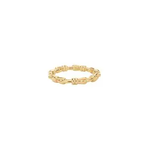 VANCHI Noa Link Ring In 14k Plated Sterling Silver - Gold