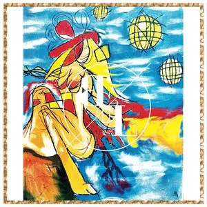 BOLD&LOCKED Lune Scarf - Blue/red/white/yellow