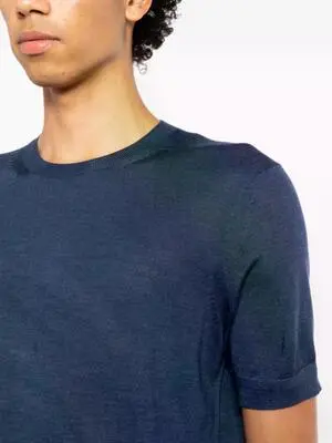 TOM FORD Fine-guage Short-sleeve T-shirt - Blue
