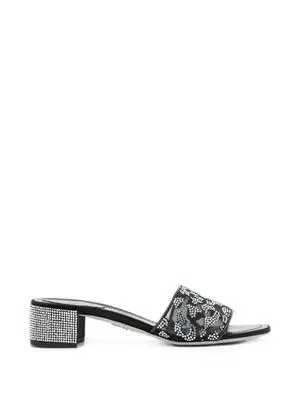 Rene Caovilla Allura Crystal-embellished Slides