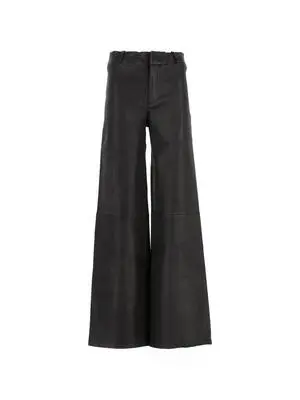 ARMA Leather Wide-leg Trousers